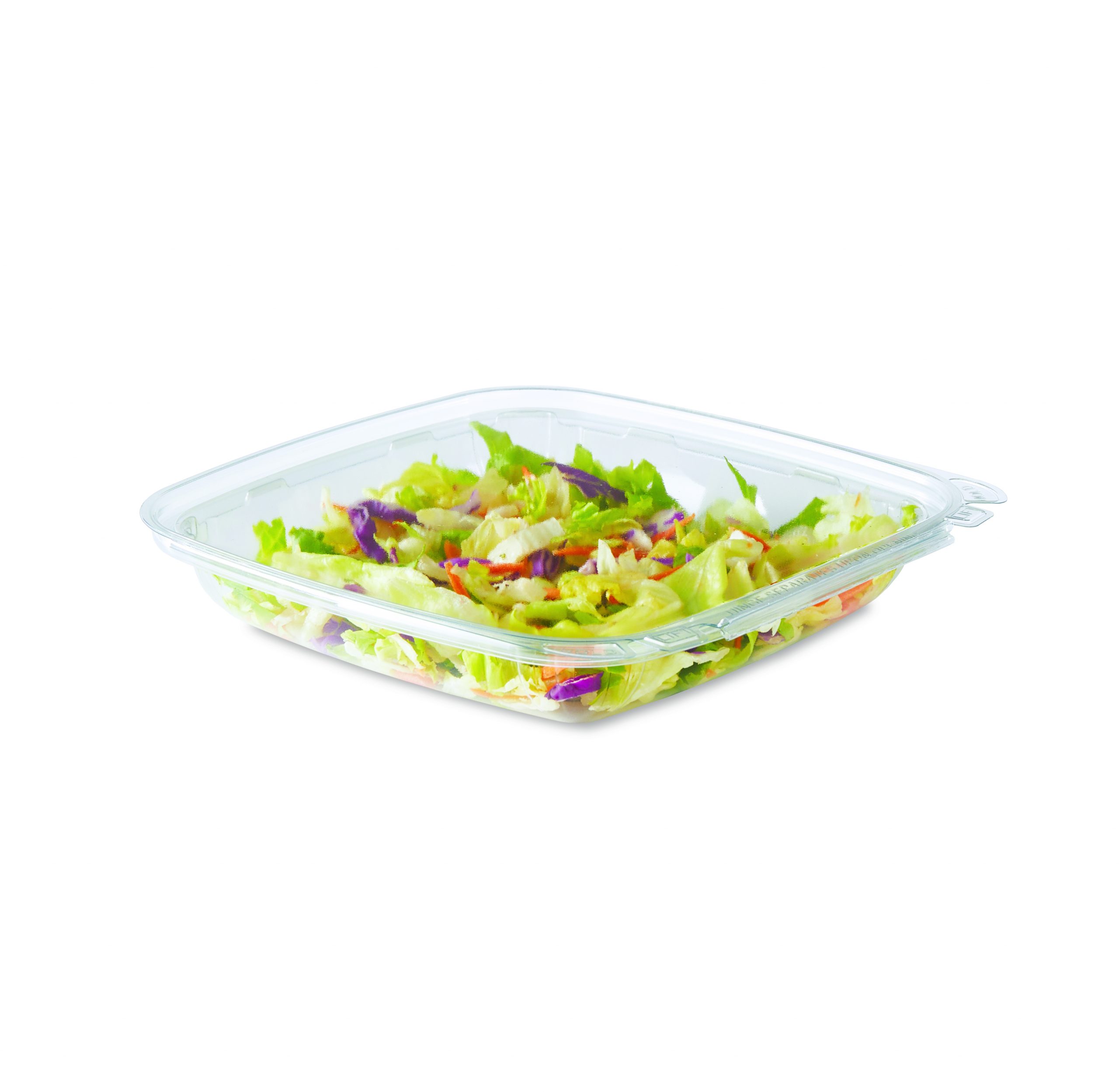 Placon : Fresh ‘n Clear® Tamper-Evident Salad Bowl Medium 16oz Flat Lid